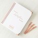 DAILY INTENTION PLANNER Illustrated Journa Weekly Planner - Etsy