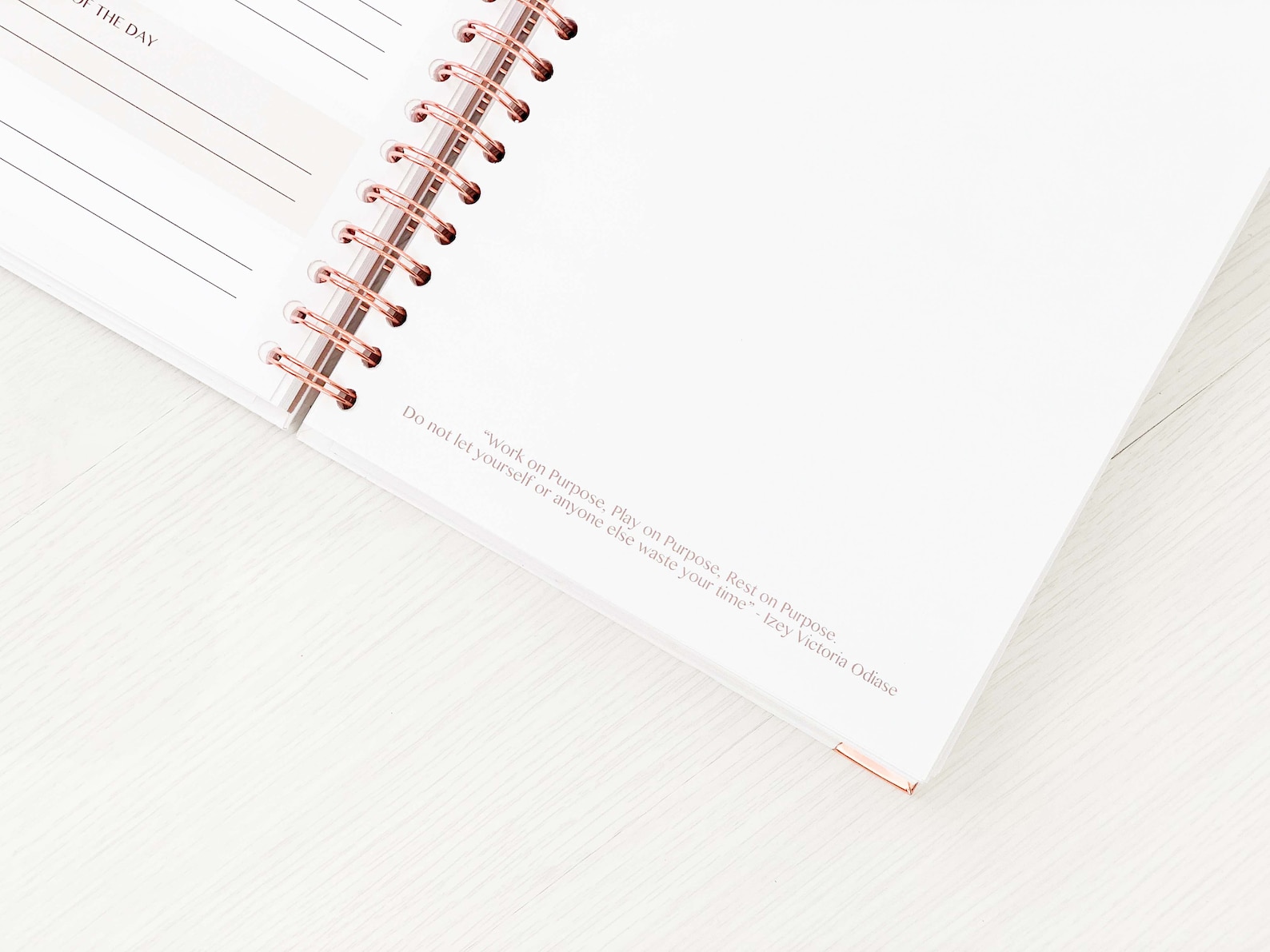 DAILY INTENTION PLANNER Illustrated Journa Weekly Planner - Etsy