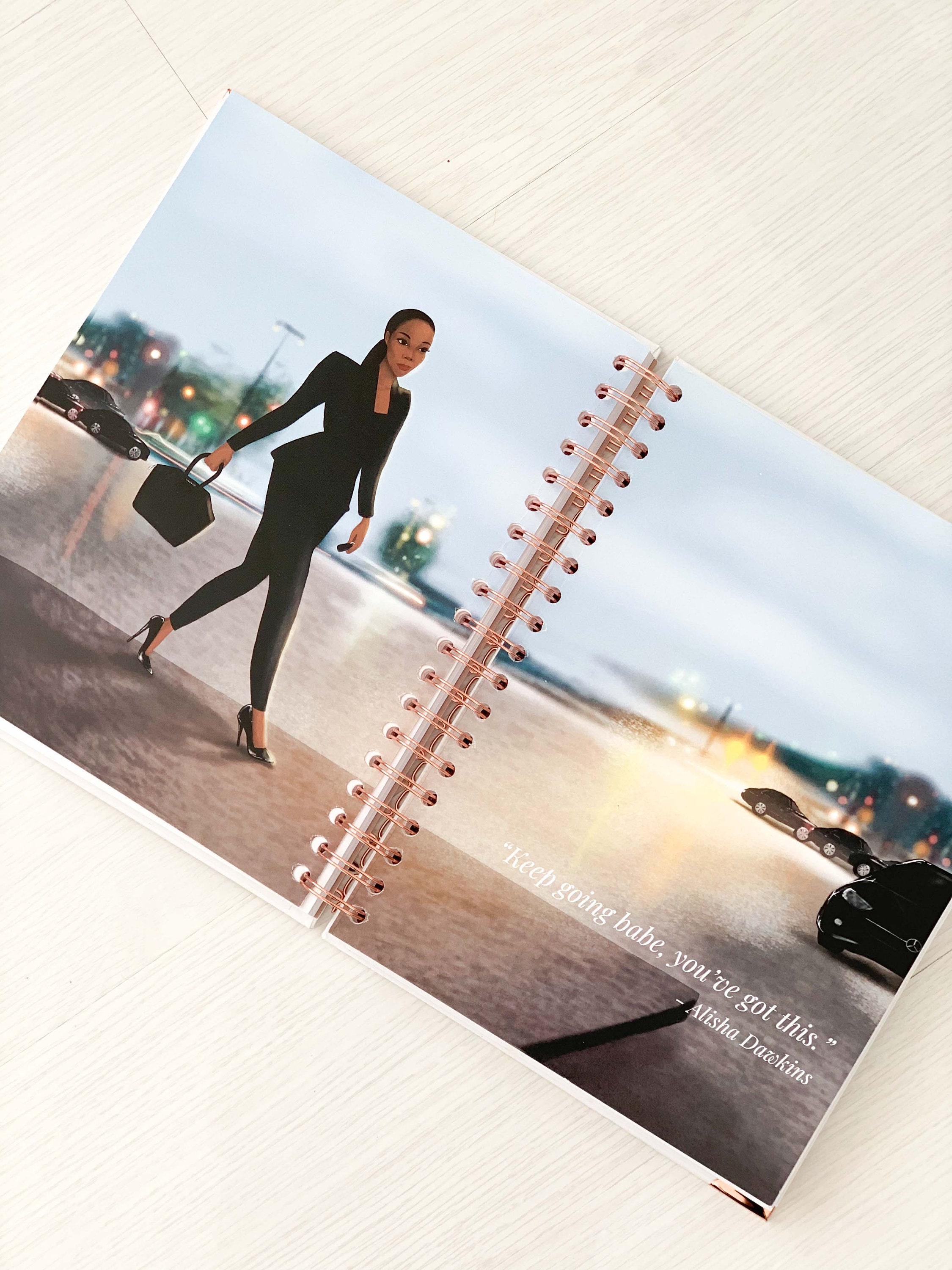 DAILY INTENTION PLANNER Illustrated Journa Weekly Planner - Etsy