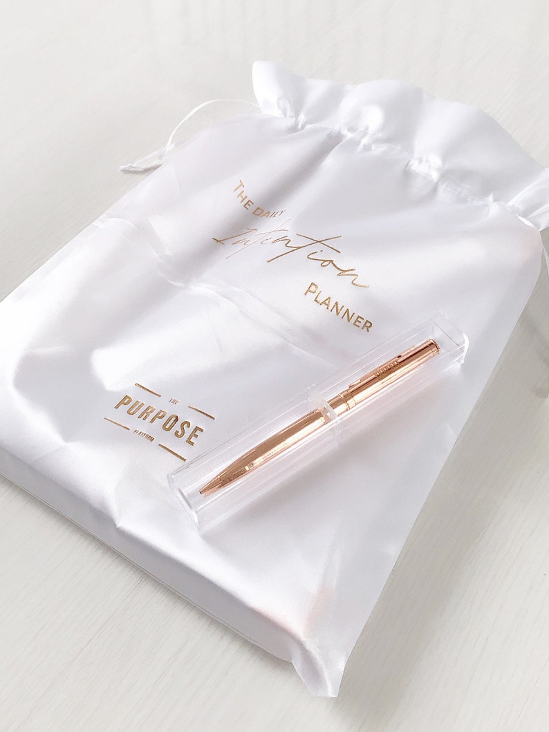 DAILY INTENTION PLANNER Illustrated Journa Weekly Planner - Etsy