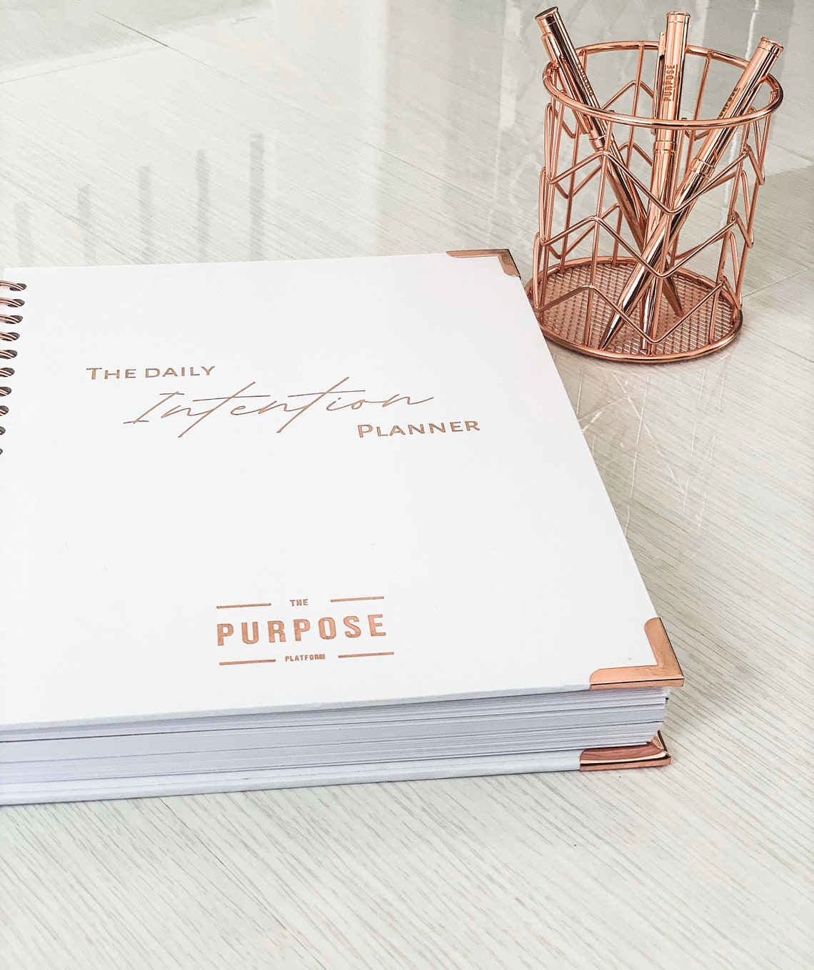 DAILY INTENTION PLANNER Illustrated Journa Weekly Planner - Etsy