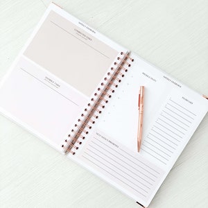 DAILY INTENTION PLANNER - Illustrated Journa - Weekly Planner ...