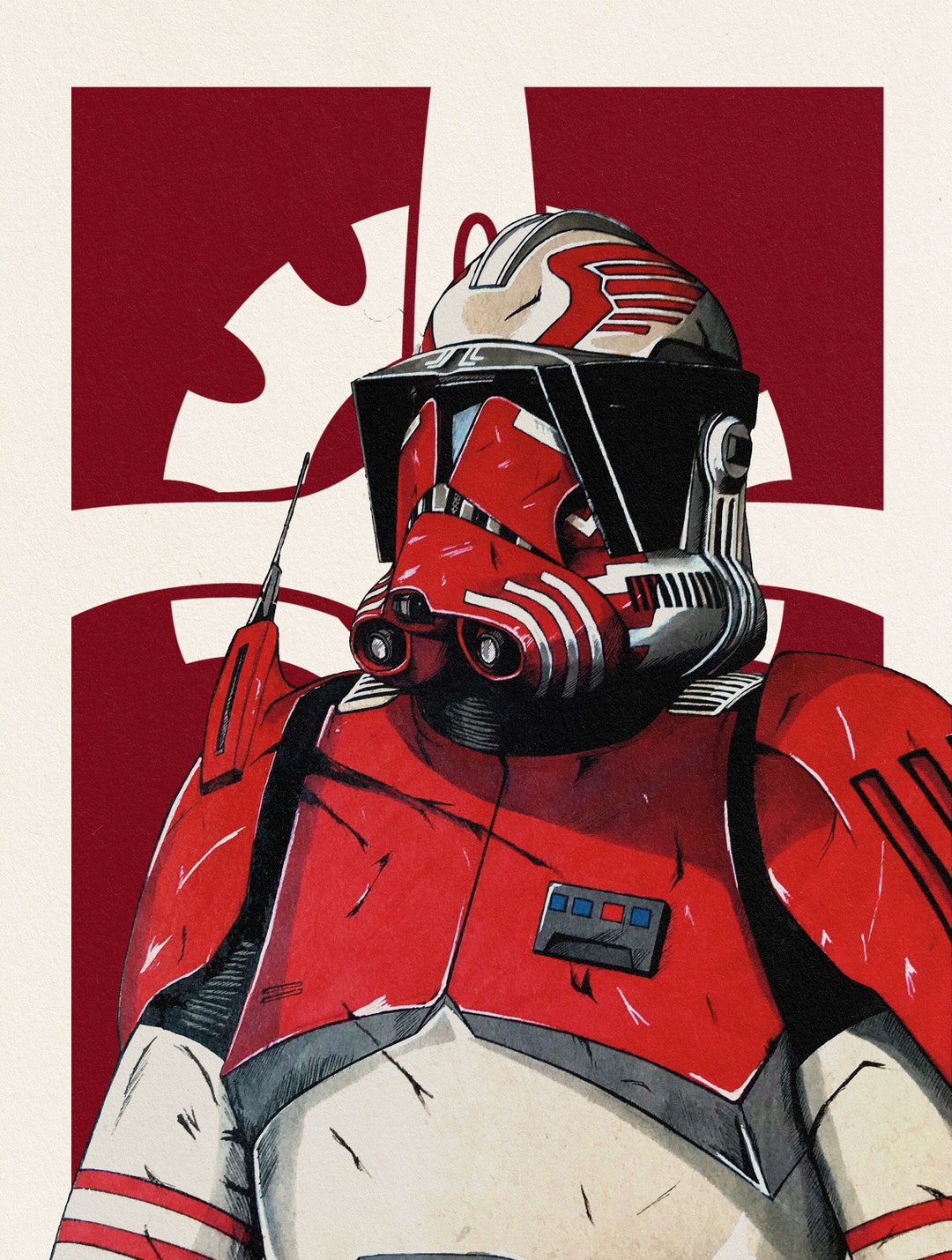 Commander Thorn STAR WARS Clone Wars Poster Print - Etsy