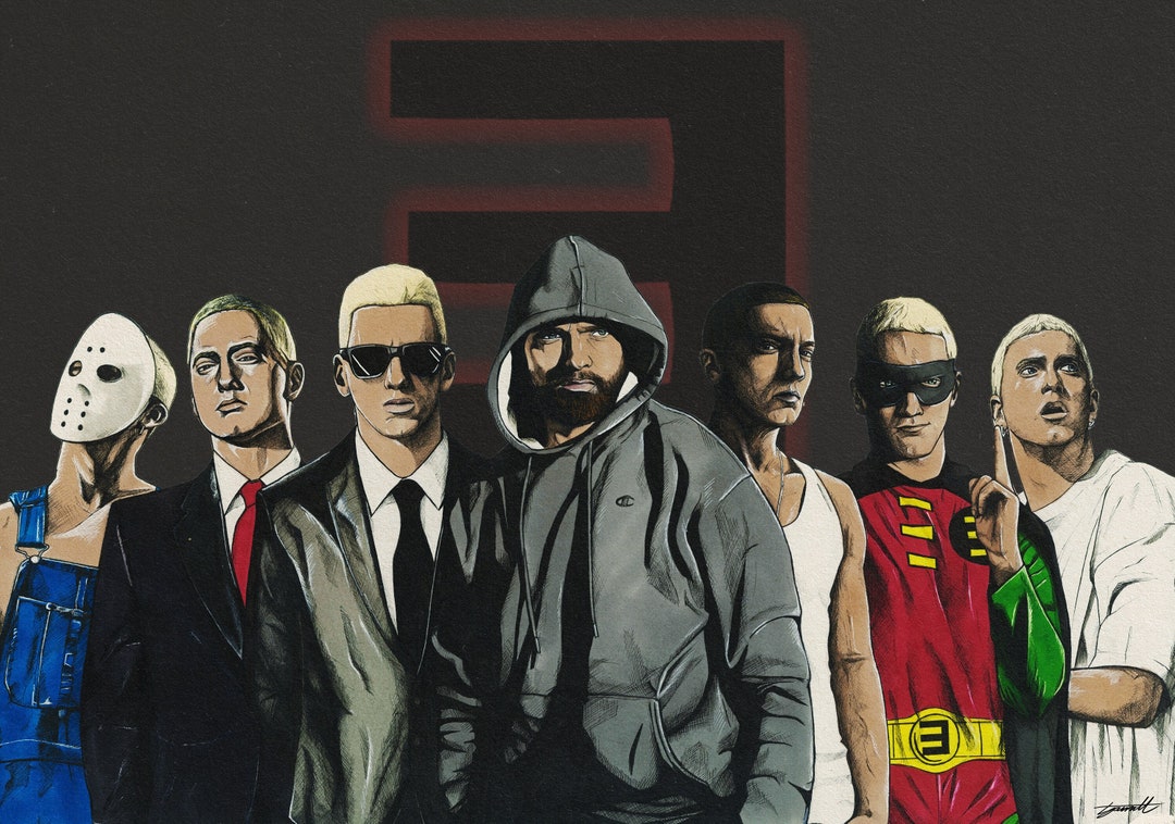 EMINEM Rap Art Print - Etsy