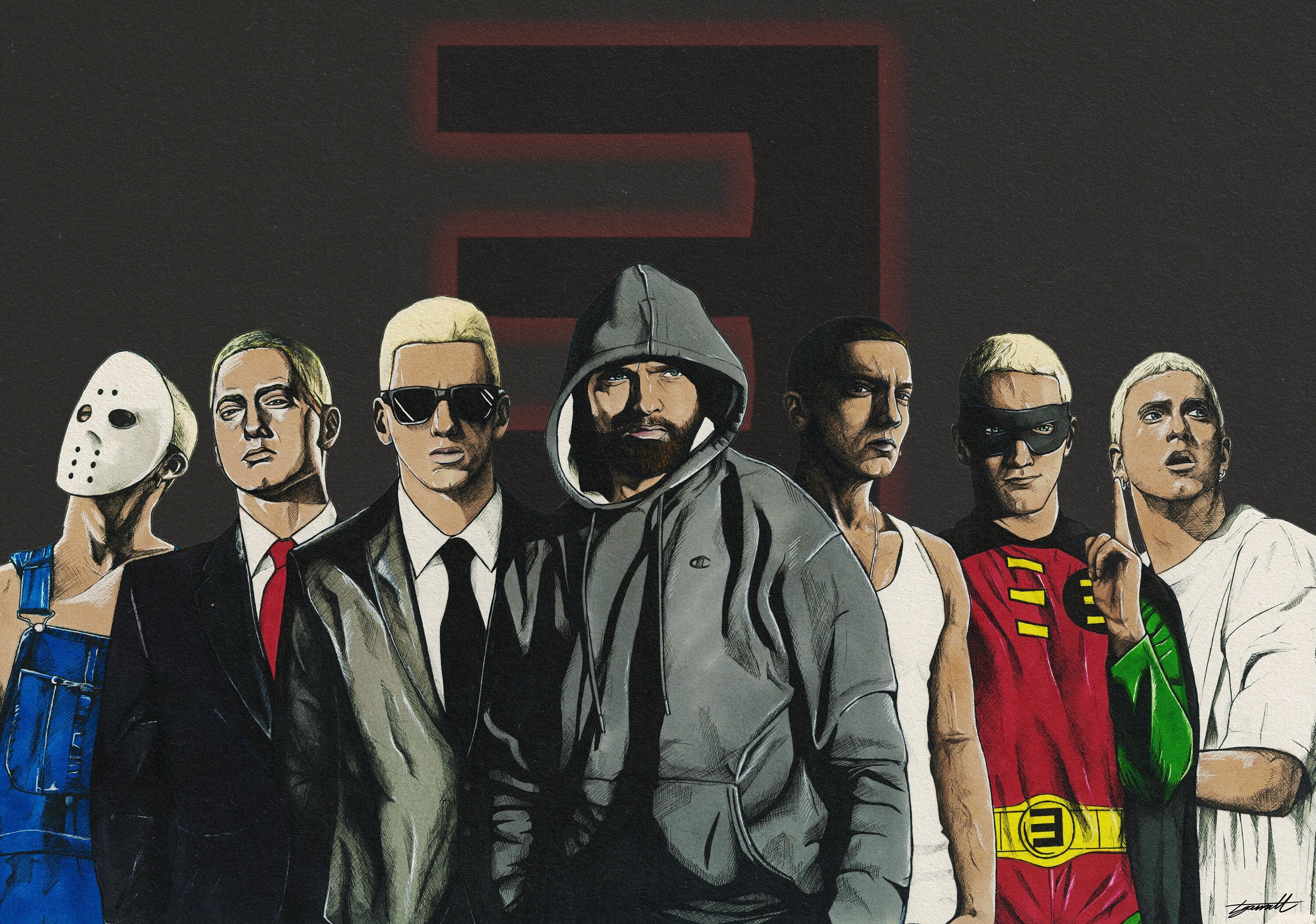 EMINEM Rap Art Print - Etsy
