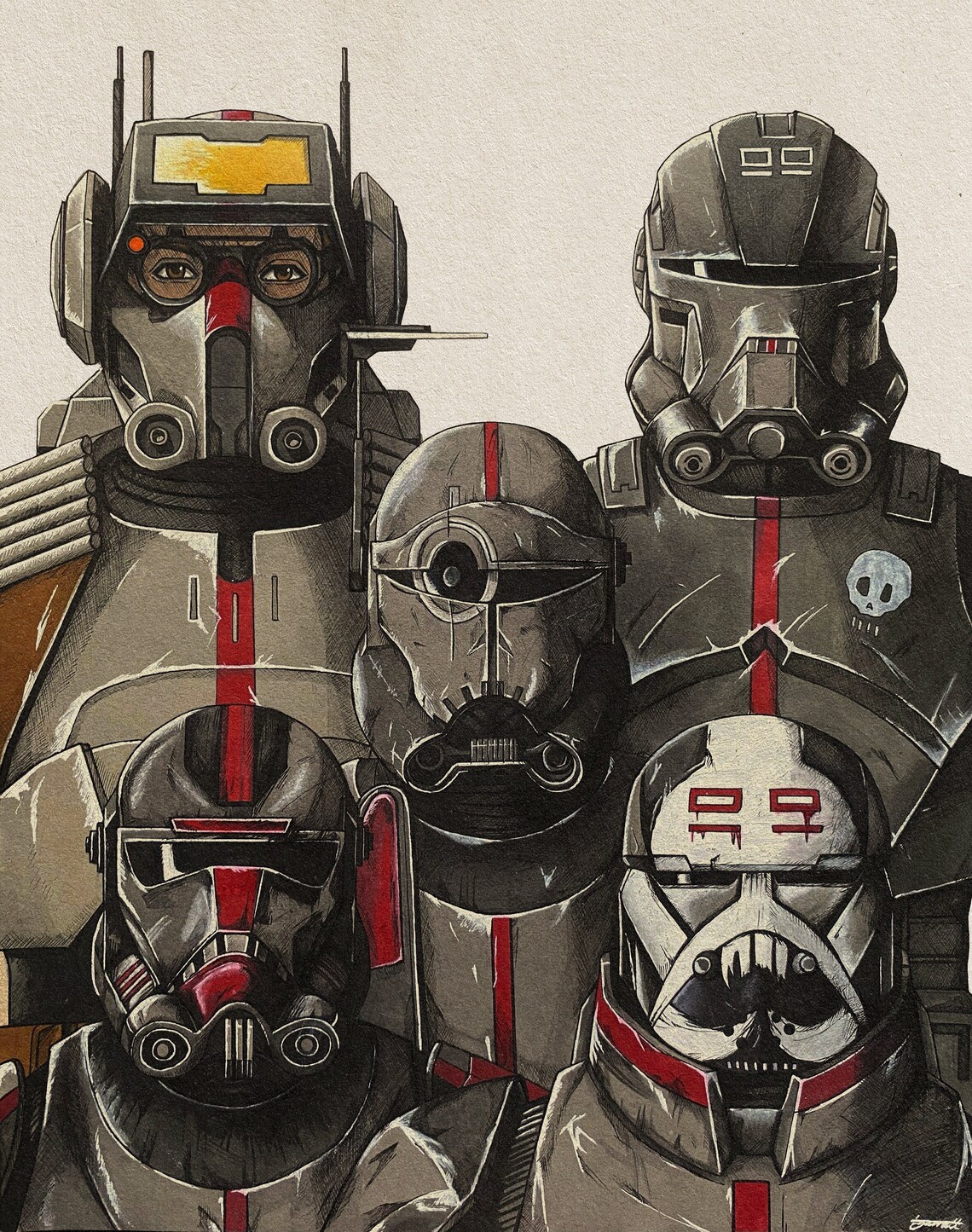 BAD BATCH Star Wars Art Poster Print - Etsy