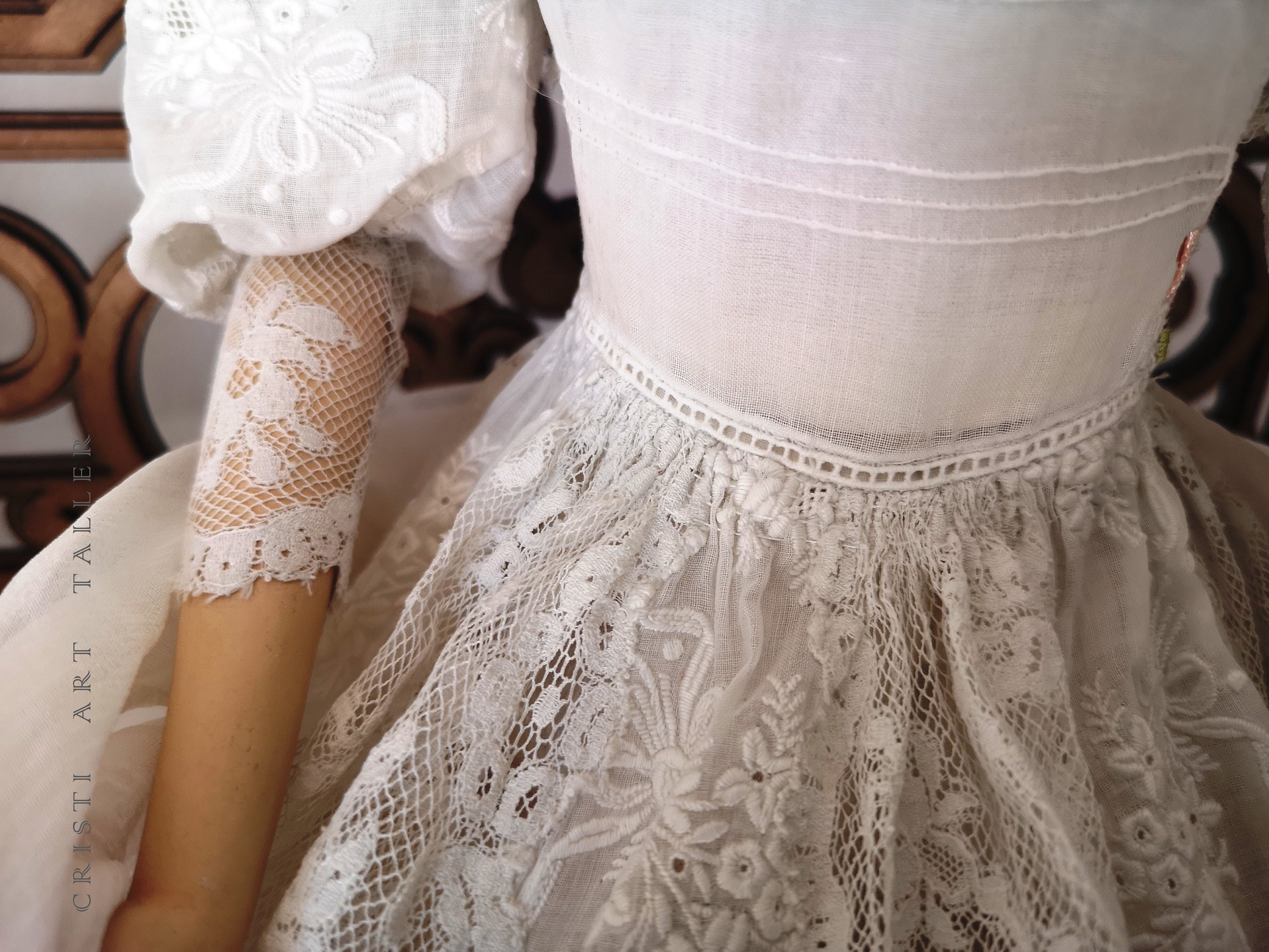 OOAK Vintage Lace Art Doll Interior Collectible Fantasy Fiorella - Etsy