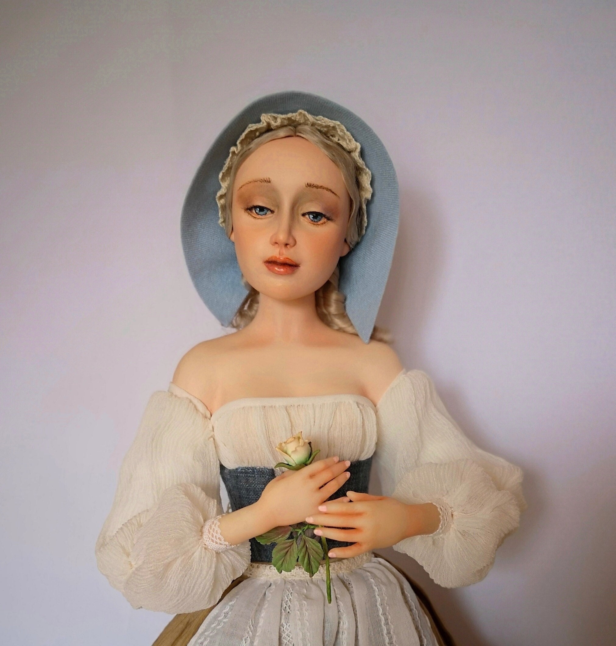 Custom Made Order Doll OOAK Flower Girl. the Doll is Sold. Presented as ...