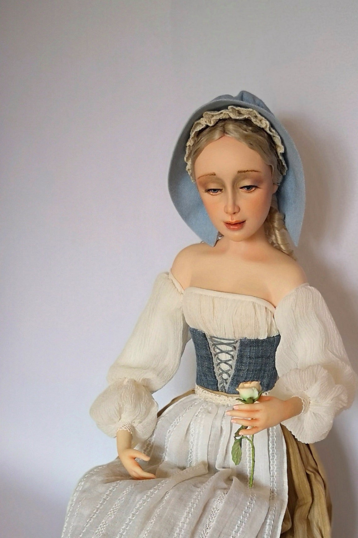 Custom Made Order Doll OOAK Flower Girl. the Doll is Sold. Presented as ...