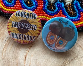 Indigenous Ally Pride Pins Button Indigenous Owned Business | Etsy