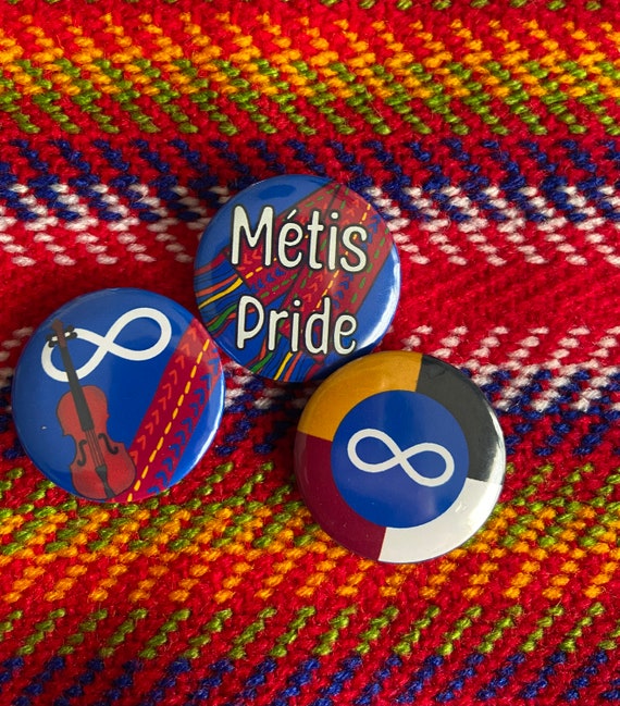 Métis Pride Pins Button Indigenous Owned Business - Etsy