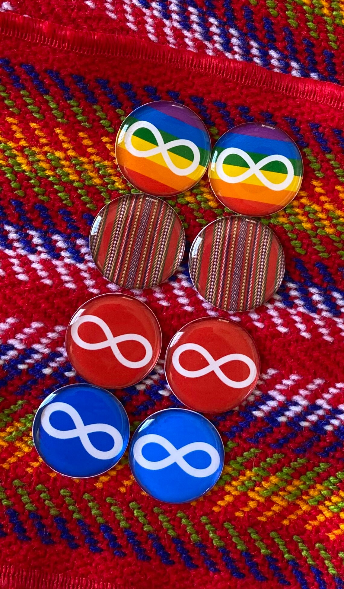 Métis Pride Flags and Sash Epoxy 1 Sticker Cabs Cabochoun - Etsy Canada