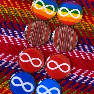 Métis Pride Flags and Sash Epoxy 1” Sticker Cabs Cabochoun - Etsy Canada