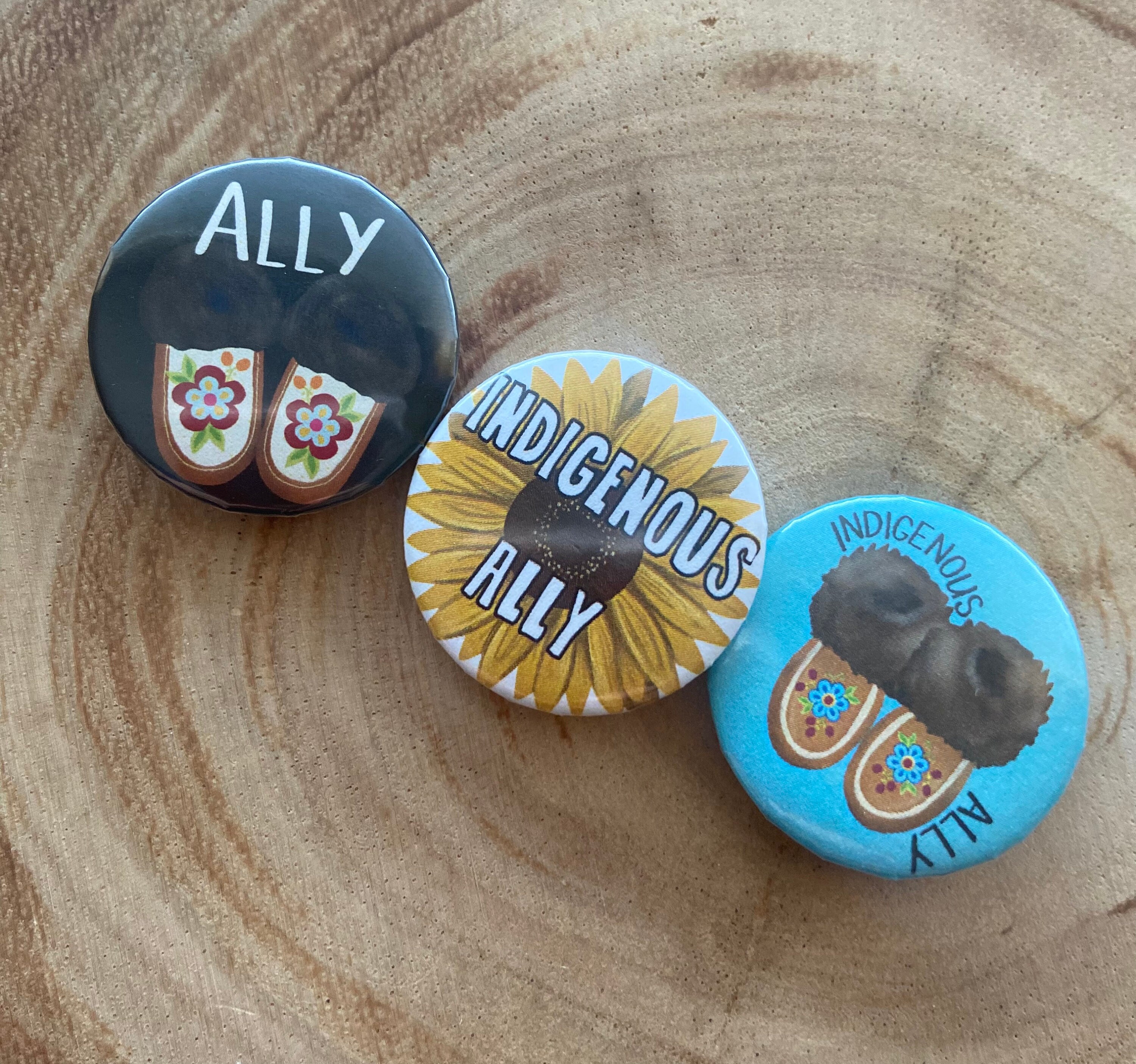 Indigenous Ally Pride Pins Button Indigenous Owned Business | Etsy