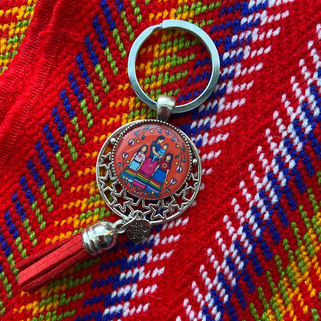 Ribbon Skirts Indigenous Keychain - Etsy
