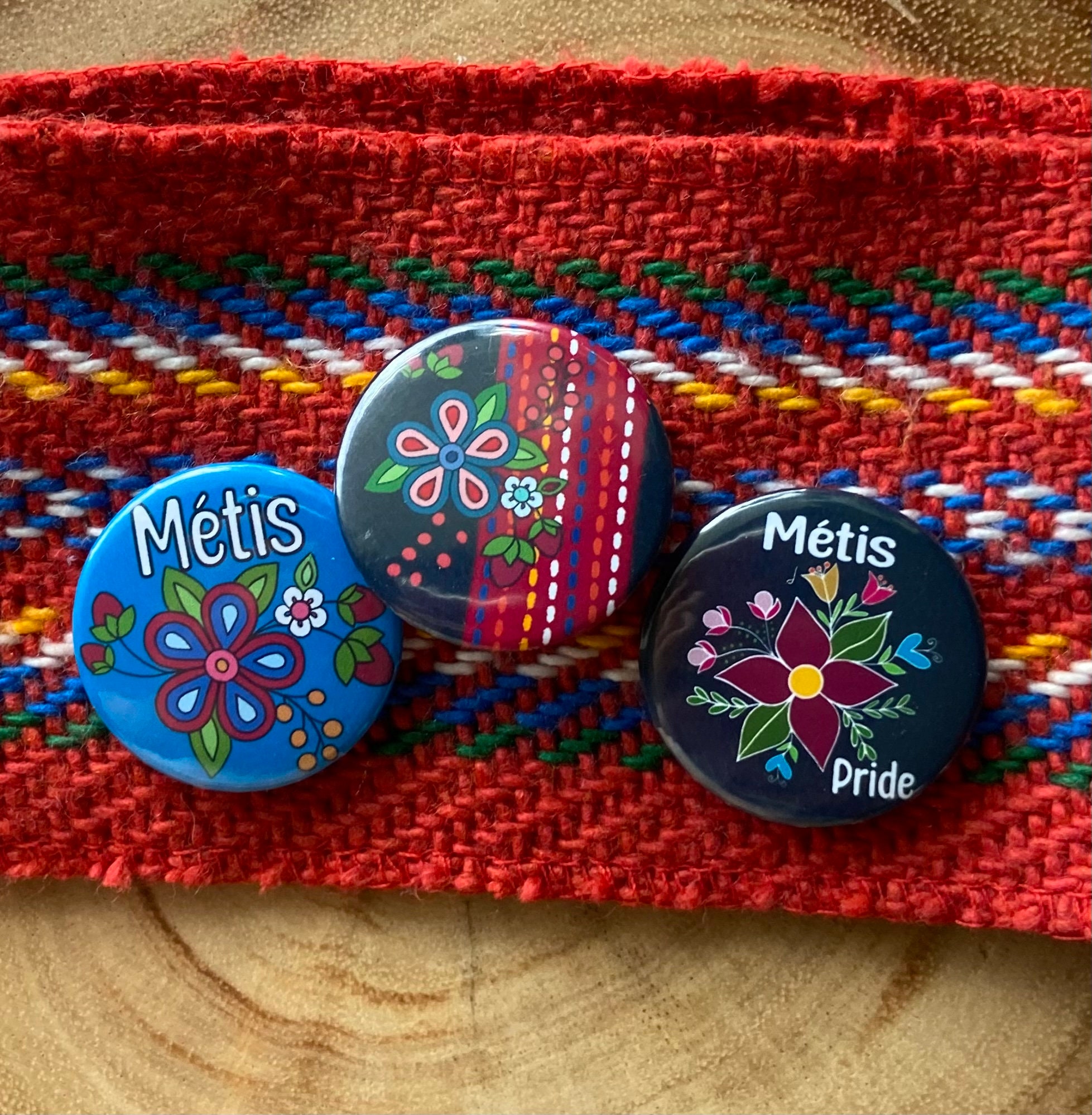 Métis Pride Pins Button Indigenous Owned Business - Etsy