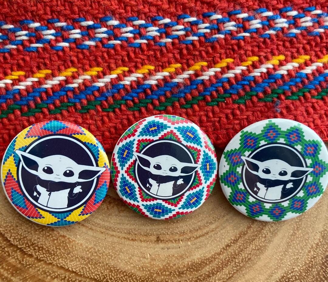 Baby Yoda Grogu Pin Set Back Pins Button Indigenous Owned Business - Etsy