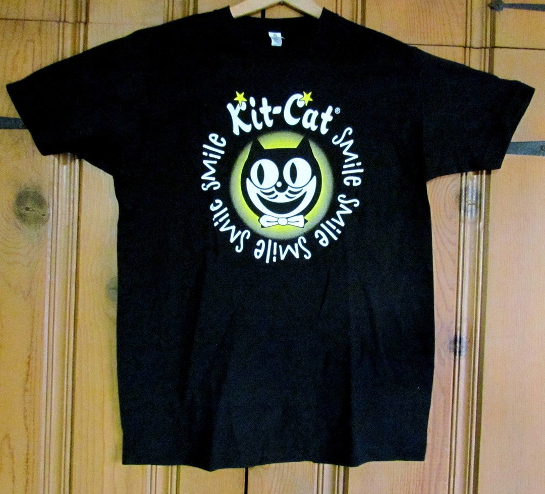 The Official Kit Cat SMILE Clock Promotional T - Shirt Medium NEW - Etsy