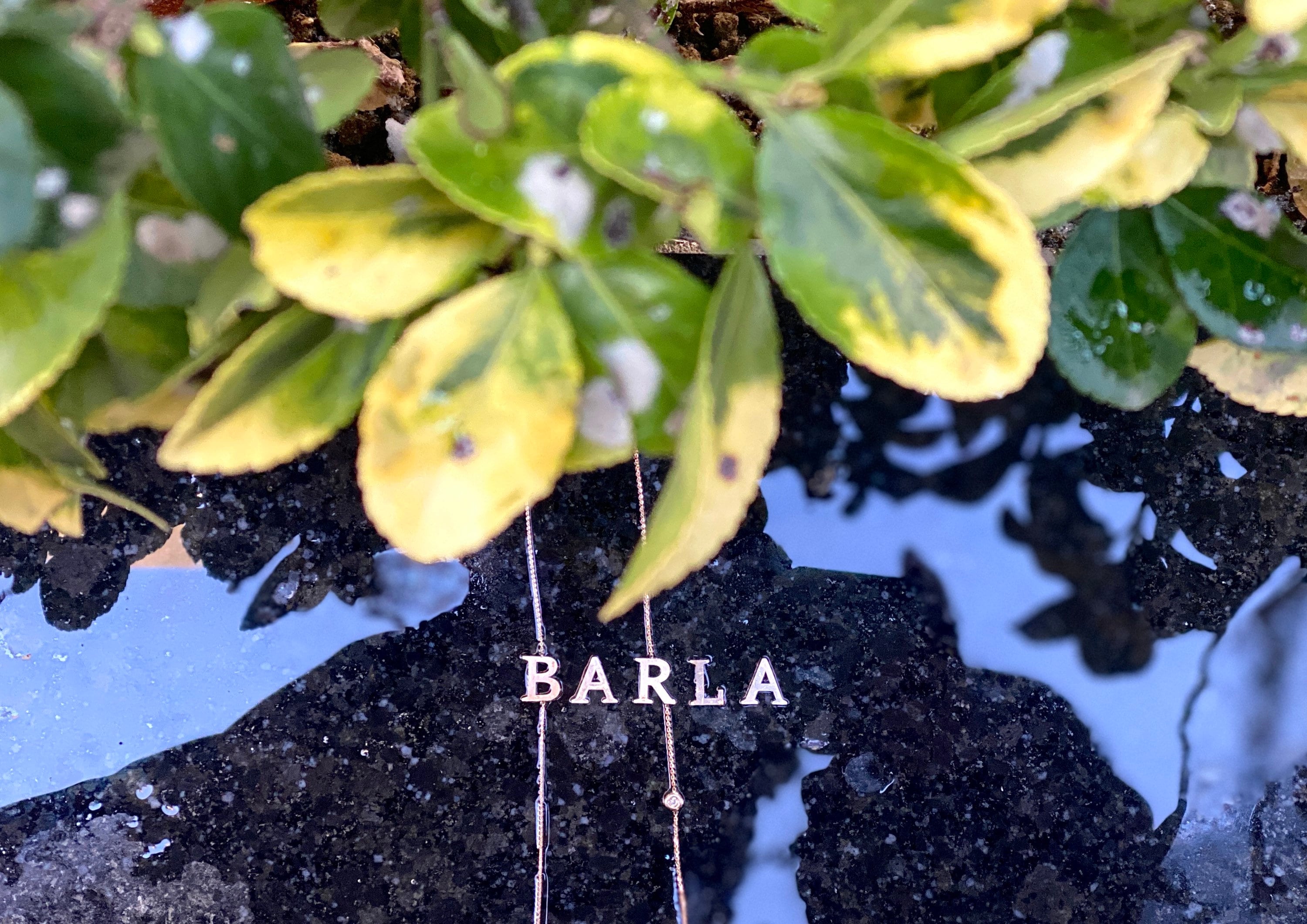 14k Gold Letter Necklace With Small Diamond Diamond Initial | Etsy