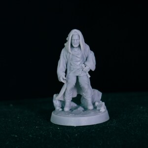 Ben Kenobi Star Wars Miniature, Cloak, 28mm Miniature Also as Painted ...