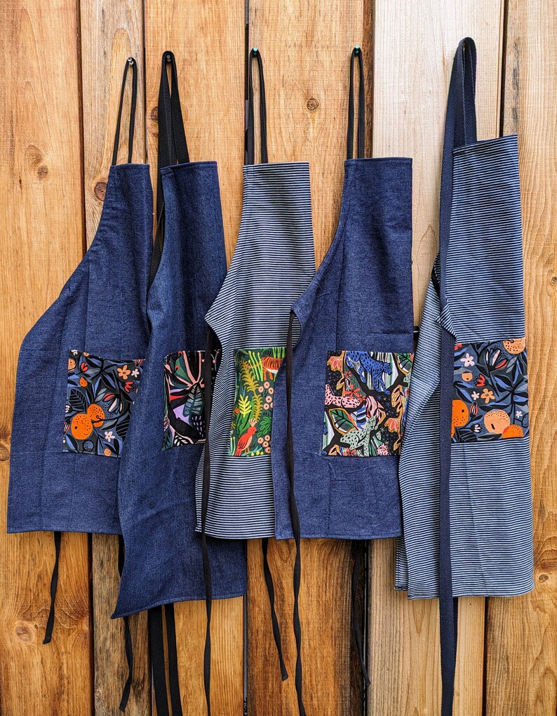 You Design! Funky Pocket Apron in 10 Oz. Denim or Duck Canvas - Etsy