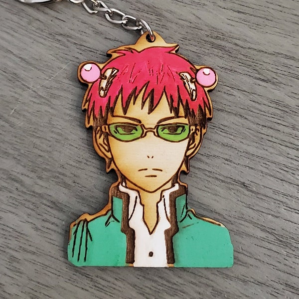 Saiki K Keychain - Etsy