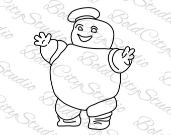 Ghostbusters Marshmallow Minis SVG Pack Ghostbusters Coloring Pages ...