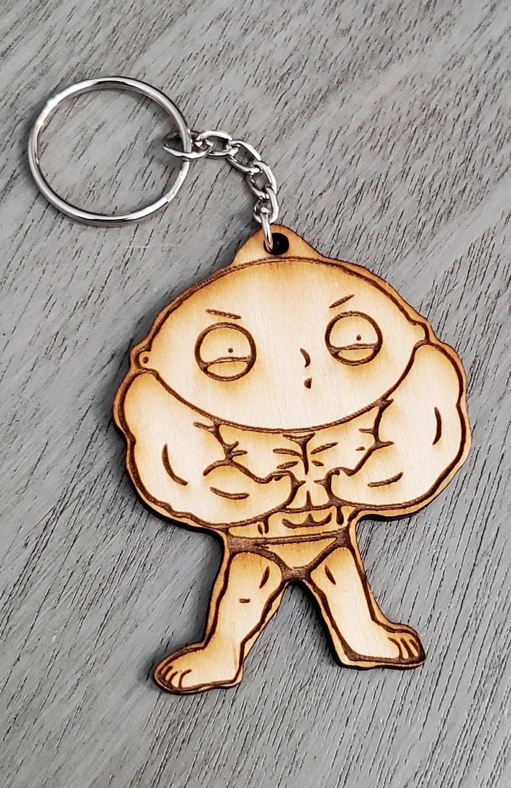 Buff Stewie Keychain | Etsy
