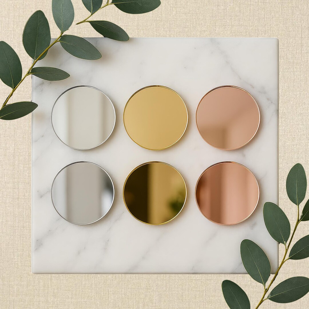 Mirror Acrylic Circle Blanks: DIY Jewelry, Ornaments, Craft Supplies - Etsy