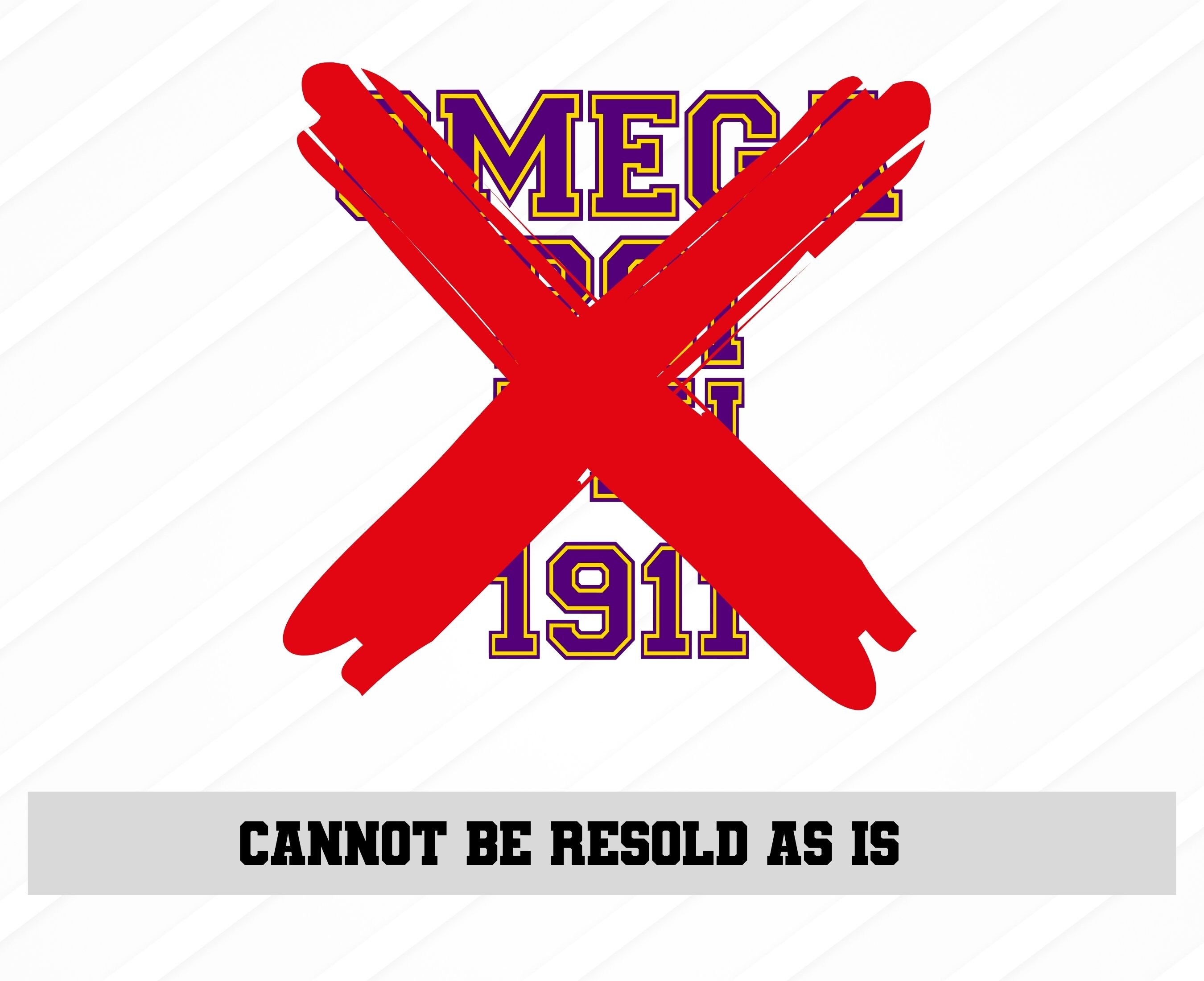 Omega Psi Phi 1911, Spelled Out Words SVG and PNG Two Versions, Purple ...