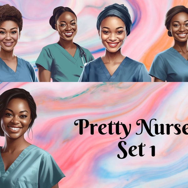 Black Cna Clip Art - Etsy UK