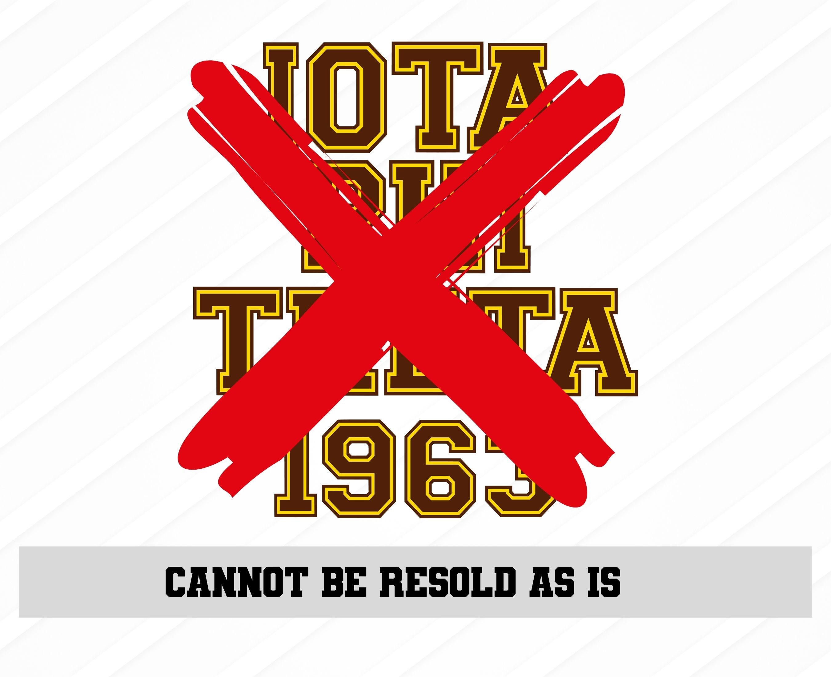 Iota Phi Theta 1963, Spelled Out Words SVG and PNG Two Versions, Brown ...