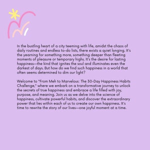 From Meh to Marvelous: the 30-day Happiness Habits Challenge Book - Etsy