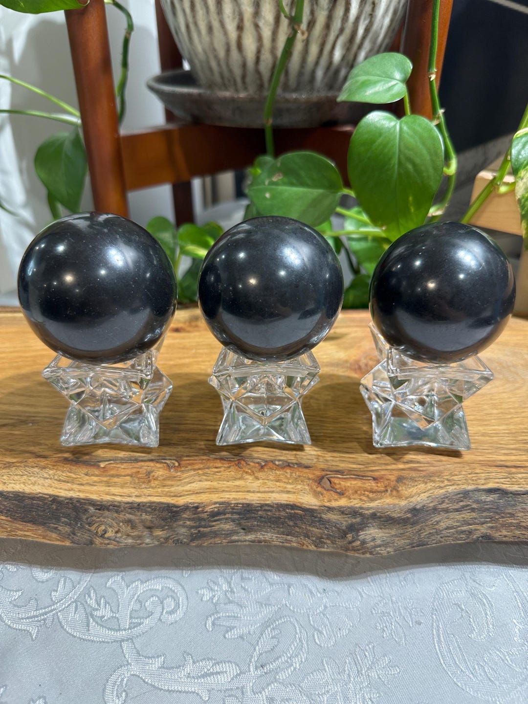 Black Tourmaline Spheres - Protection - Repels Negativity - Grounding ...