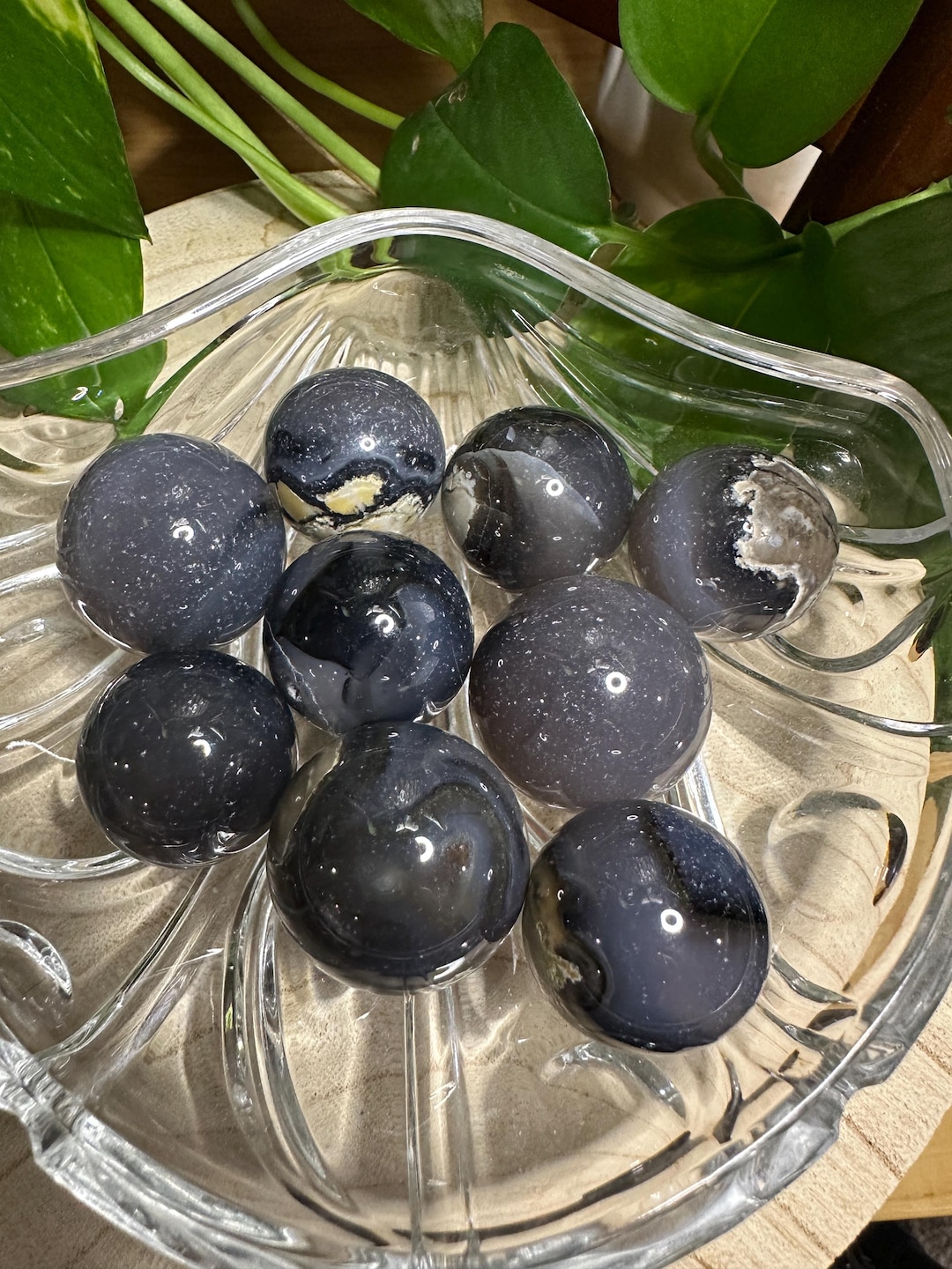 UV REACTIVE Volcano Agate Mini Spheres - Grounding - Anger and Anxiety ...