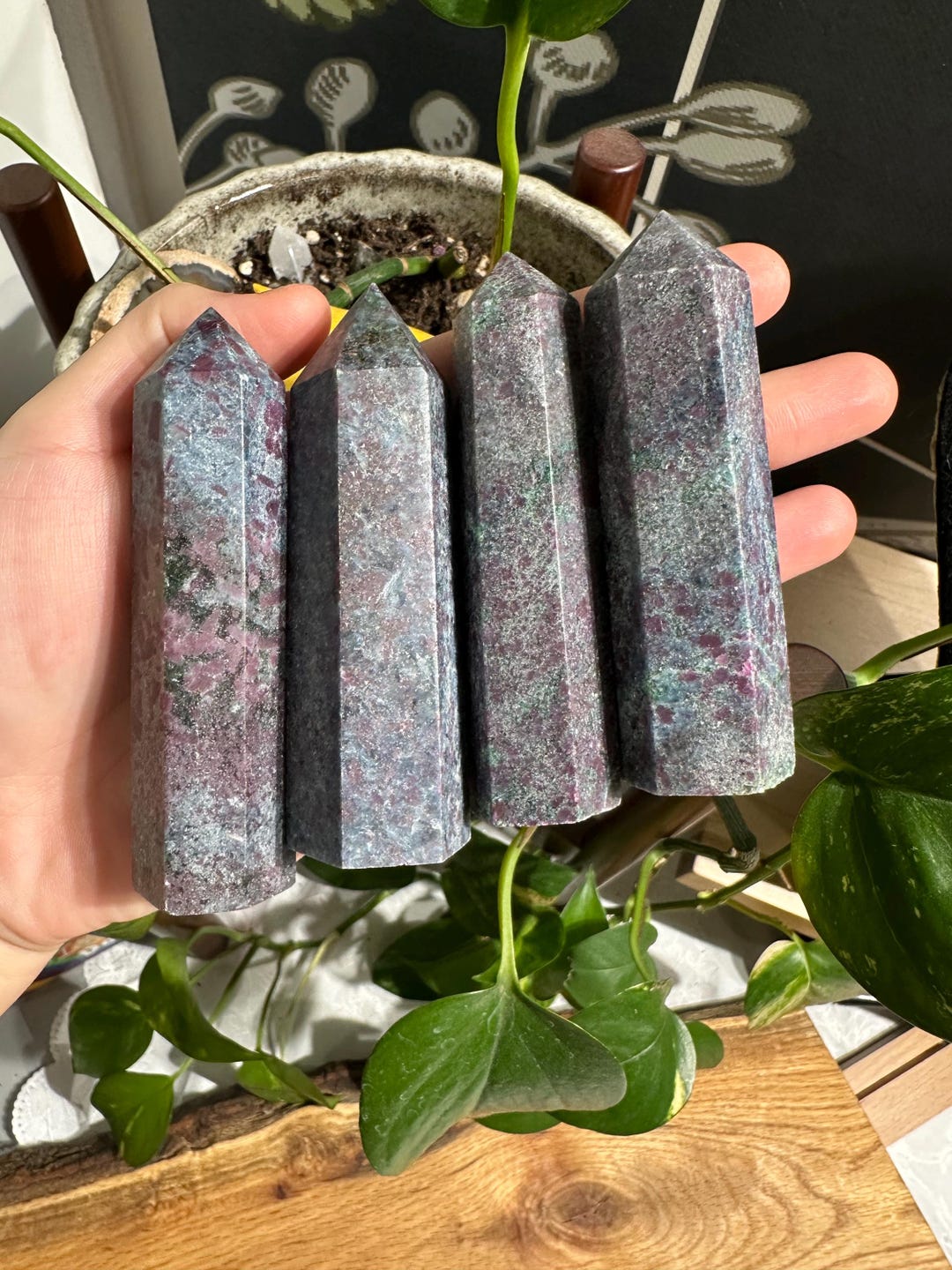 Gorgeous Ruby Kyanite Towers - UV Reactive - Healing - Wealth - Passion ...