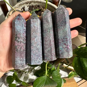 Gorgeous Ruby Kyanite Towers - UV Reactive - Healing - Wealth - Passion - Creativity - Vitality ...