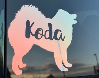 Samoyed Car Decal - Etsy
