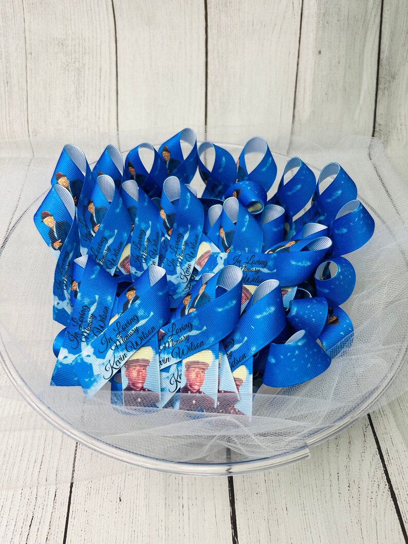 Memorial Ribbon Personal Memorial Ribbons Awareness Robbins - Etsy