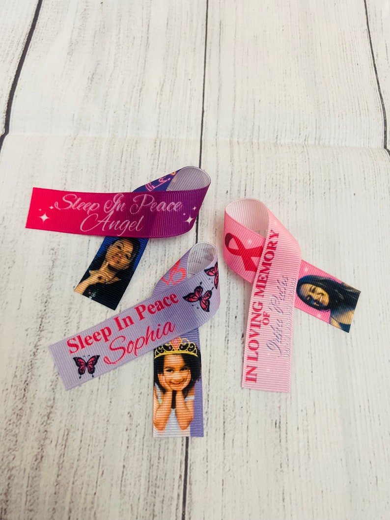 Memorial Ribbon Personalized Memorial Ribbons Awareness - Etsy
