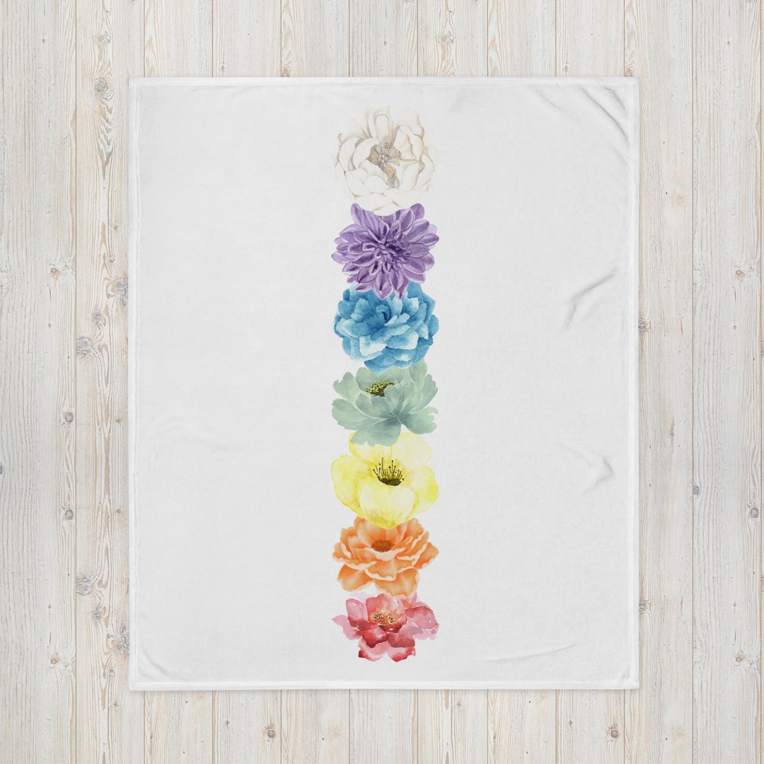 Chakra Blanket • Spiritual Chakra Decor • Meditation Blanket • Yoga ...