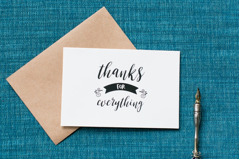 A Handwritten thank You Note - Etsy