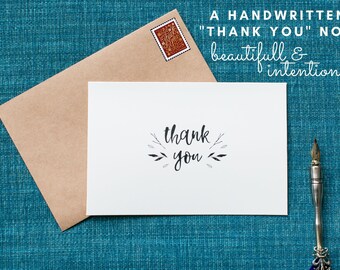 Handwritten Thank You Note - Etsy