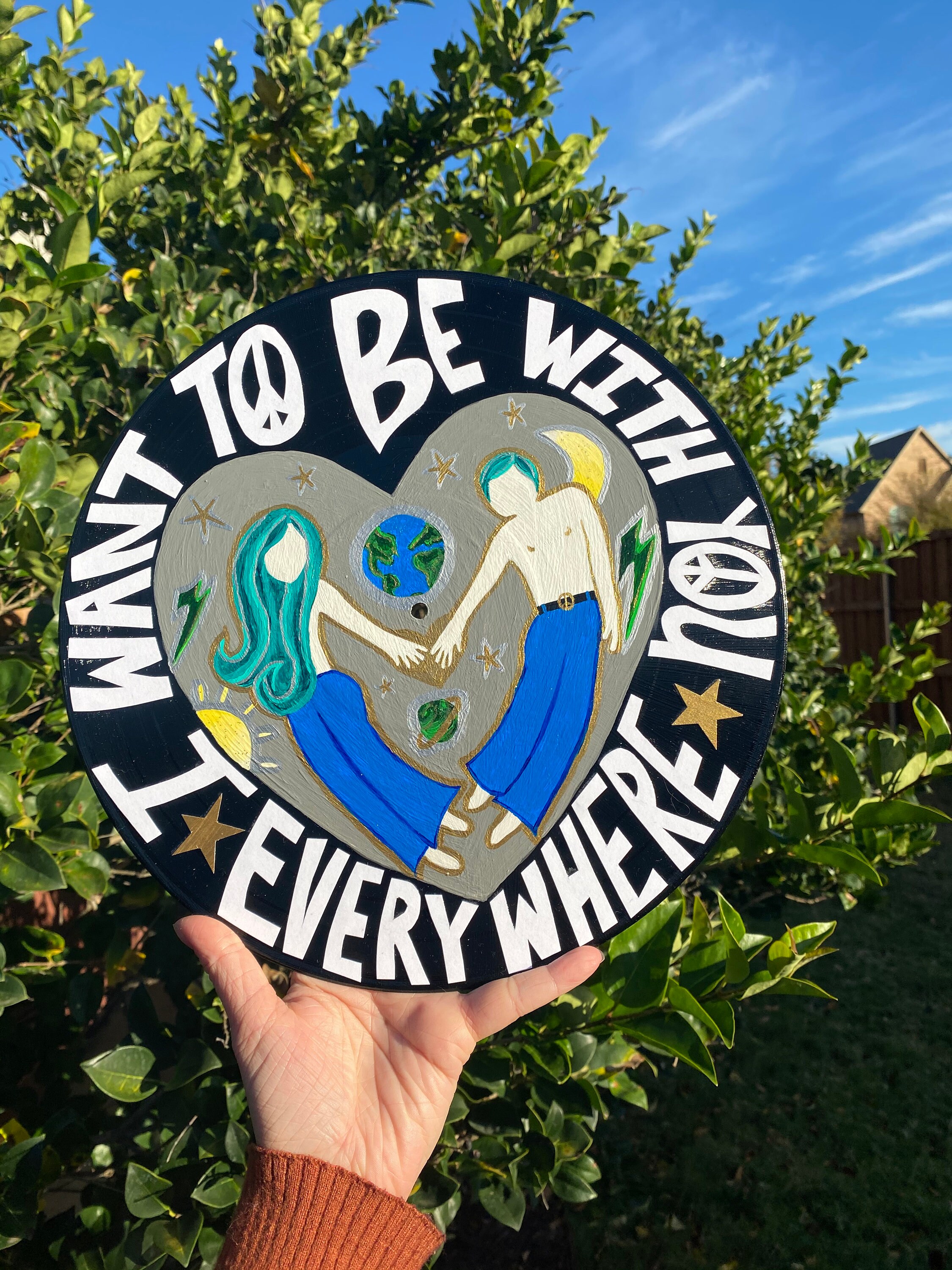 Everywhere Fleetwood Mac Hand Painted Vinyl Record - Etsy