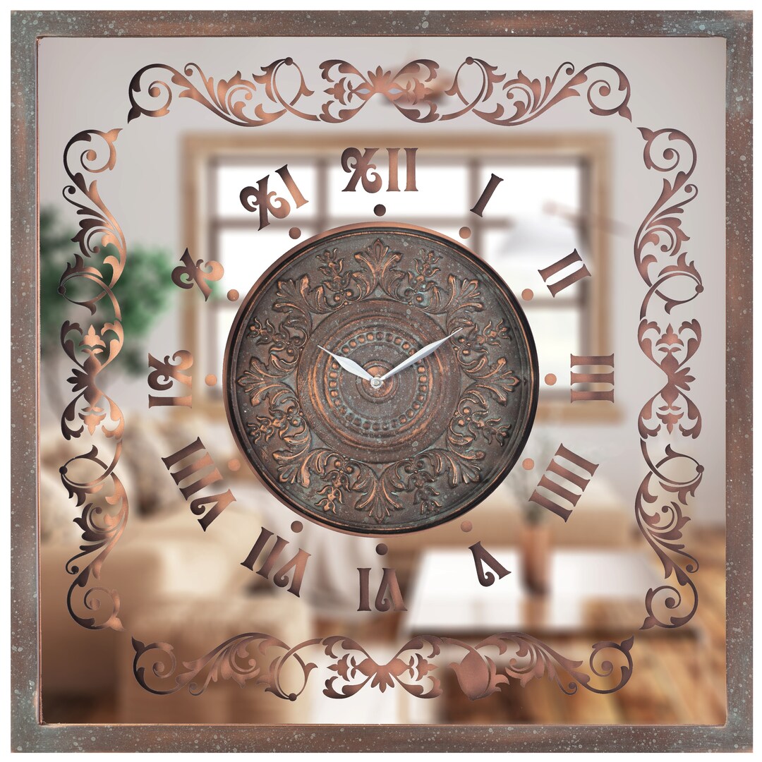 Big Roman Numerals Wall Clock for Living Room Decor - Retro Style ...