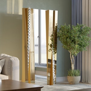 Unique Designer Full Length Floor Mirror, Modern Aesthetic Statement ...