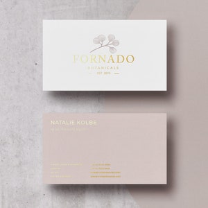 Custom Gold Foil Business Cards, Calling Cards, Custom Design, Luxury ...