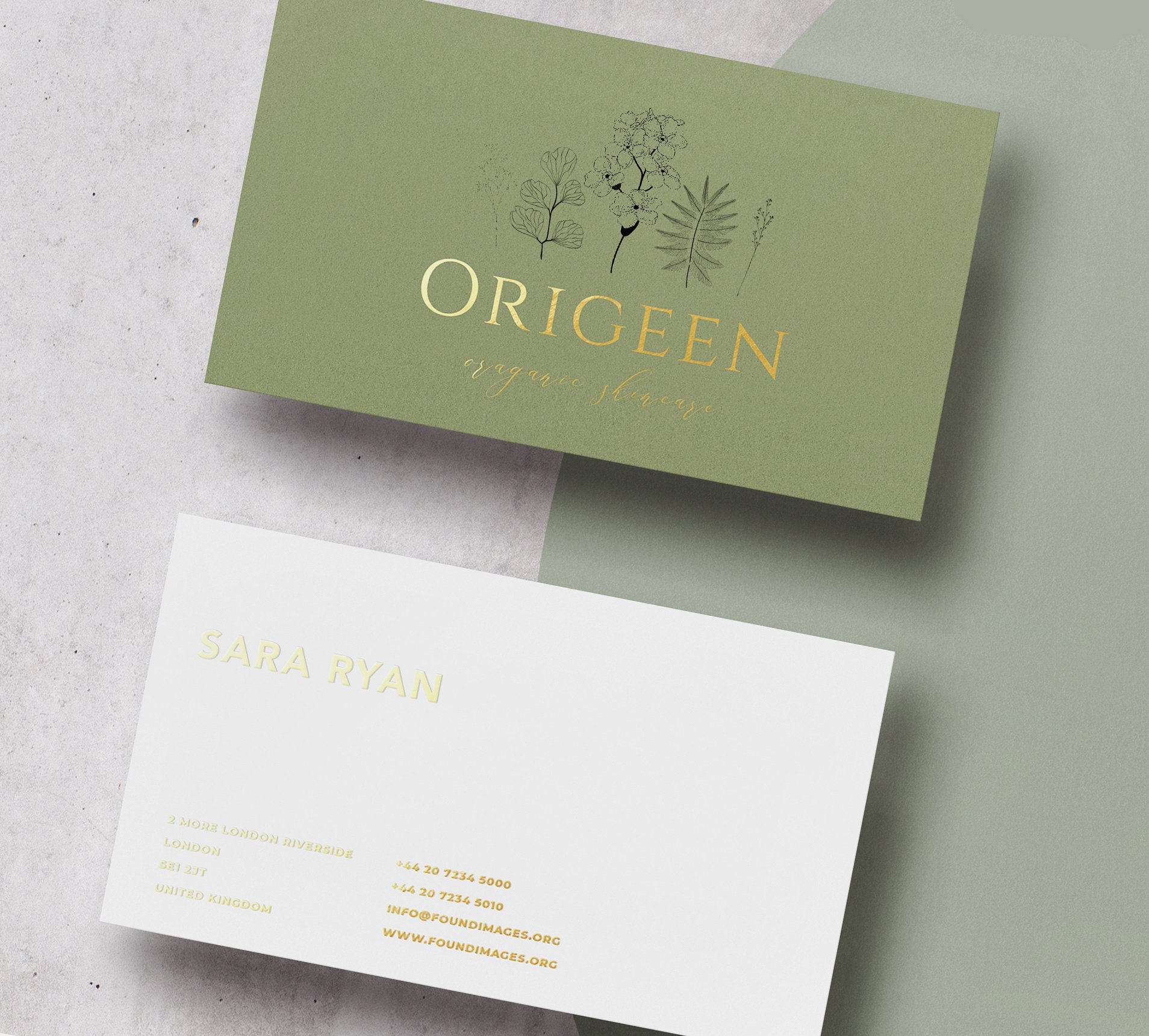 Custom Gold Foil Business Cards, Calling Cards, Custom Design, Luxury ...