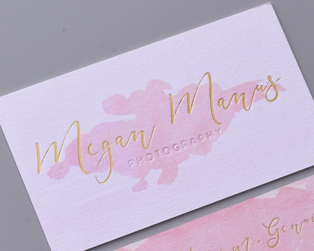 Custom Gold Foil Business Cards, Calling Cards, Custom Design, Luxury ...