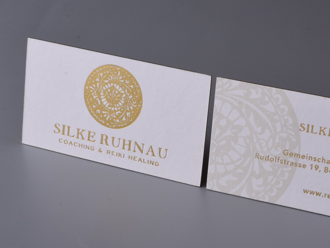 Gold Foil and Letterpress Business Cards, Calling Cards, Custom Design ...